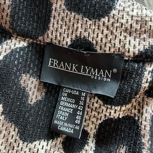 Frank Lyman Design | Jackets & Coats | Frank Lyman Design Leopard Print ...